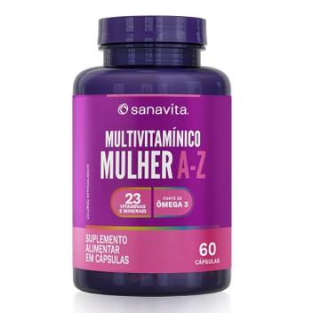 Multivitaminico Mulher A-Z Sanavita - 60 Cápsulas - Multivitamínico / Polivitamínico - Magazine ...