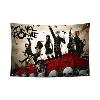 My Chemical Romance Band Flag Decorações Externas Para Quarto Com ...