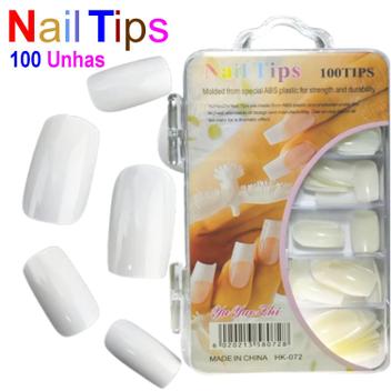 Nails Tips com 100 Unhas postiça Super Natural - NoBrand - Unha Tips ...
