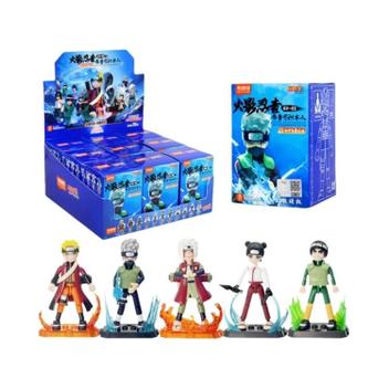 Naruto Anime Action Figure Uzumaki Naruto Kakashi Sasuke Bloco De ...