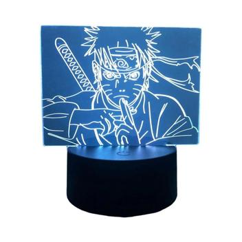 Naruto Uzumaki Kakashi Hatake Itachi Uchiha LED Night Light 3D 7/16 ...