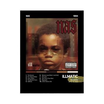 NAS BIG Pop Hip Hop Rap Star Music Álbum Poster Impressão Em Tela Arte ...