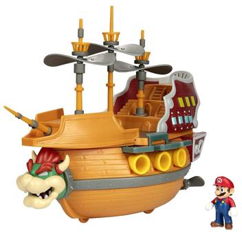 Navio Flutuante Com Som + Bonecos Super Mario Playset Brinquedo ...