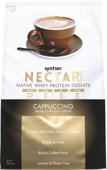 Nectar Whey Protein Isolate - Cappuccino - (2lbs/907g) - Syntrax - Whey ...