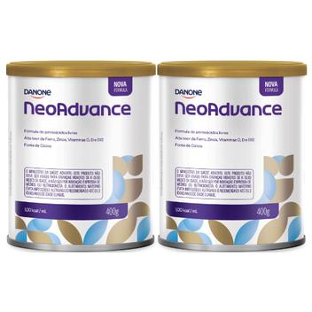 Neo Advance Fórmula Infantil Em Pó Lata 400g - Kit com 2 Latas ...