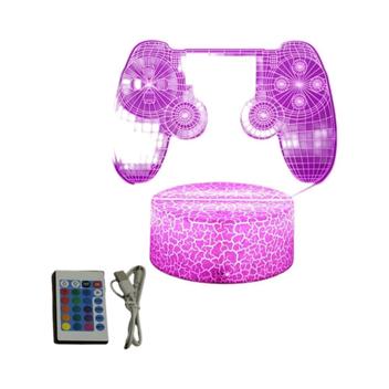 NEON GAMER 3D LED Night Light RGB Gaming Setup Quarto Infantil ...