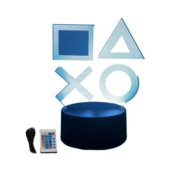 NEON GAMER 3D LED Night Light RGB Gaming Setup Quarto Infantil ...