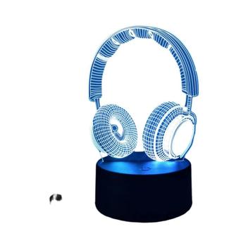 NEON GAMER 3D LED Night Light RGB Gaming Setup Quarto Infantil ...