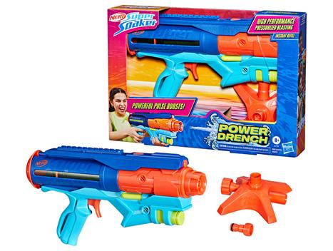 Nerf de Água Super Soaker Power Drench Hasbro - 3 Peças com Acessórios ...