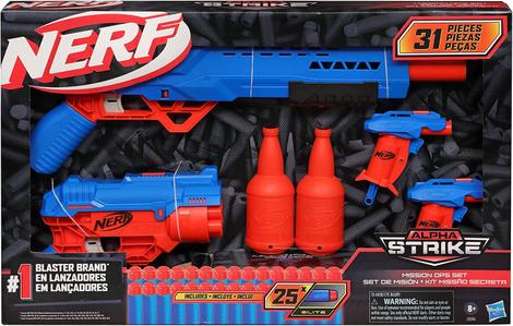 Nerf Lança Dardos Alpha Strike Kit Missão Secreta Hasbro - Lançadores ...