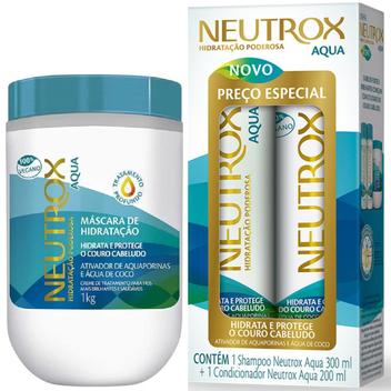 Neutrox Aqua Shampoo e Condicionador + Máscara de Hidratação - Kit ...