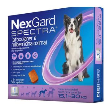 Nexgard spectra 15,1 a 30kg - 3 tabletes - Boehringer Ingelheim ...