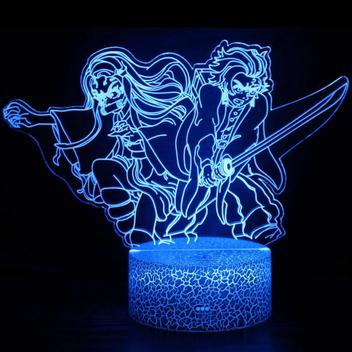 Nezuko Kamado 3D LED Night Light Kimetsu No Yaiba Decoração De Quarto ...