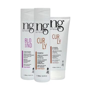 Ng De France Kit Cachos Shampoo + Ativador + Cond. Silver - Shampoo ...