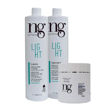 Ng De France Kit Shampoo Light Cabelos Finos e Oleosos 1L ...