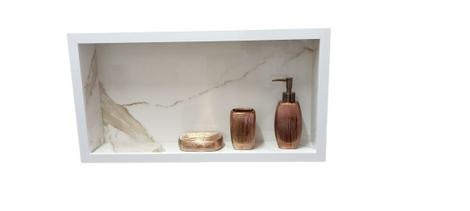 Nicho Banheiro Porcelanato 30x50x11 Borda De Alumínio. - Belo Nicho ...
