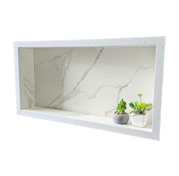 Nicho Premium Para Banheiro Em Porcelanato 60x30 Com Borda em Alumínio ...
