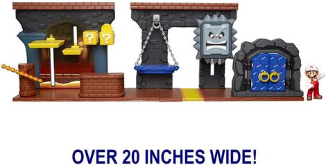 Nintendo Super Mario Dungeon Deluxe Play Set, Inclui: 2,5" Fire Mario ...