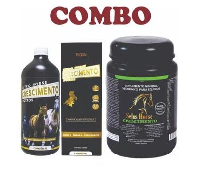 Nitro Horse Crescimento 1 Litro + Selus Horse Crescimento 1kg ...