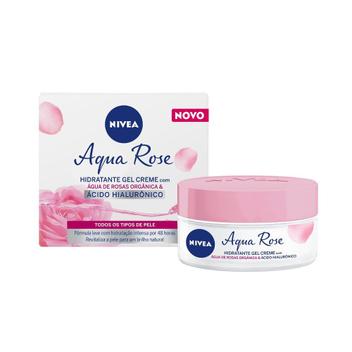NIVEA Creme Hidratante em Gel Aqua Rose 50ml - Cuidados com o Corpo ...