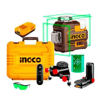 Nivel a Laser a Bateria 16V M16 12 Linhas Verdes INGCO HLL301201-9 ...