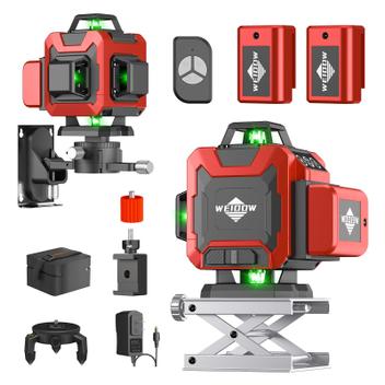 Nível de laser WEIDDW 4D 16 linhas 4x360, autonivelante, verde - Nível a Laser - Magazine Luiza