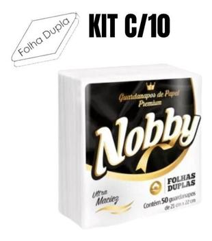 NOBBY KIT 10UN FOLHA DUPLA 21x22CM GUARDANAPO - Guardanapo Descartável ...