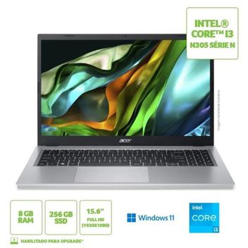 Notebook Acer Aspire 3 Intel Core I3 8GB, SSD 256GB, 15.6 Full HD ...