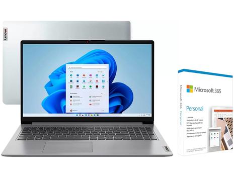 Notebook Lenovo IdeaPad 1i 8GB RAM SSD 512GB - Windows 11 15,6 ...