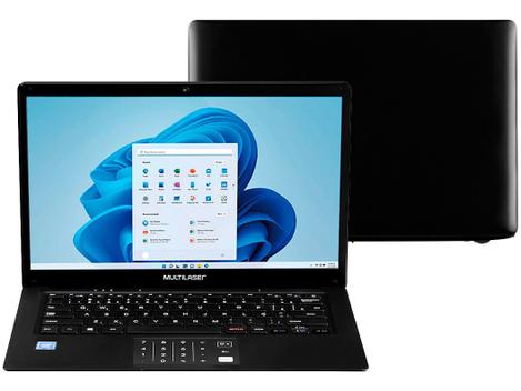 Notebook Multilaser PC271 Intel Celeron 4GB - 64GB SSD 64GB Emmc 14 ...