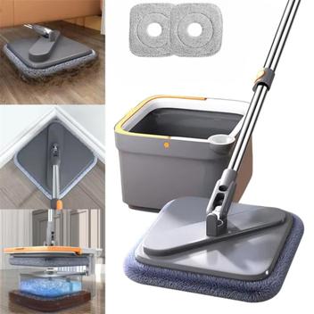 Novo Mop Giratório Extra Clean Divide Água Limpa E Suja Quadrado 14 ...