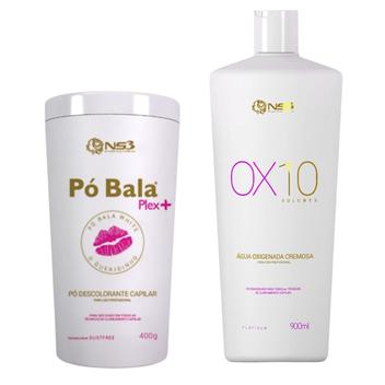 NS3 BRASIL Pó Bala Descolorante Plex White Ox10 Volumes - Coloração de ...