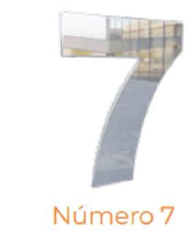 Numero adesivo 7 Prata Espelhado 40 mm - Aluminio Leve - Metalmidia ...