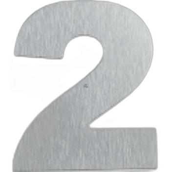 Numero Residencial Atlas Escovado No.2 - 12,5Cm - Letras e Números Residenciais - Magazine Luiza