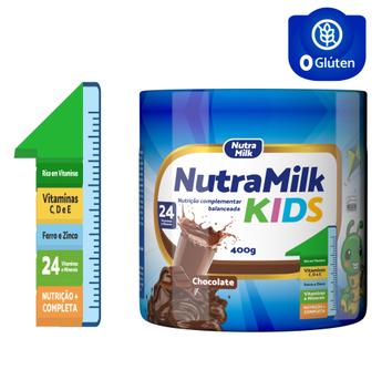 NutraMilk Kids Suplemento alimentar infantil em pó sem glúten e Rico em ...