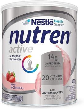 Nutren Active Sabor Morango 400g - NESTLE LEITE - Complemento Alimentar ...
