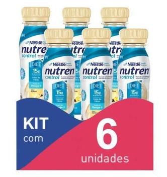 Nutren Control Baunilha 200ml - Kit com 6 unidades - Nestlé Health ...