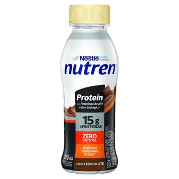 Nutren Protein 15g de Proteínas Sabor Chocolate Zero Lactose 260ml ...