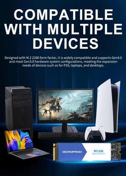 NVME 1TB 2TB F16N F17N PCIe 4.0 5000MB/s 7400MB/s - KingFast-Microfrom ...