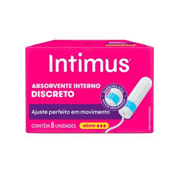 OB Médio Absorvente Interno Discreto 8 Unidades Intimus - Intimus ...