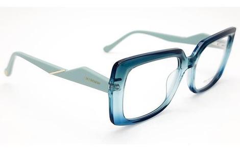 Óculos Armação Ana Hickmann Ah60077 E02 Feminino Azul Verde - Armação ...