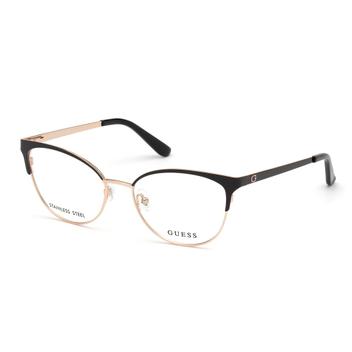 Óculos Armação Guess GU2796 001 Metal Redondo Preto - Armação de Óculos ...