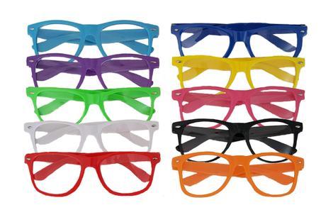 Óculos Art+Social Nerd pretos, 20 pares de plástico - Óculos de Festa ...