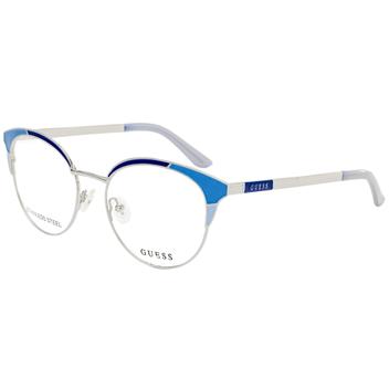 Óculos de Grau Oval Guess GU2694 092 Prata - Armação de Óculos ...