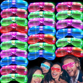 Óculos LED Neon iGeekid - Pacote com 50 Unidades para Festa - Óculos de ...