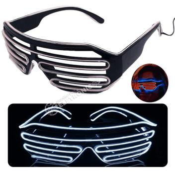Óculos Luminoso Luz Led Neon Baladinha Djs Festa Eventos XM21112BR ...