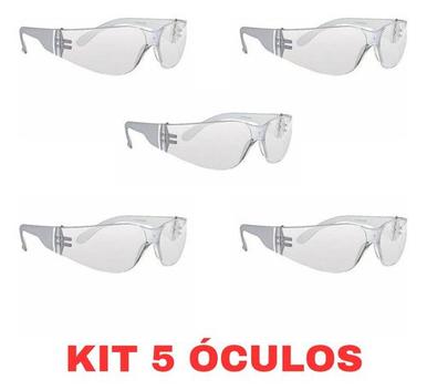 Oculos P/ Laboratorio Enfermagem Segurança Visual 5 Unid Nf - Loja ...