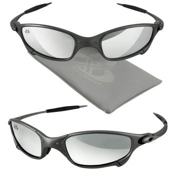 Oculos Sol Masculino Proteção Uv Lupa Cinza Metal + Case - Orizom ...