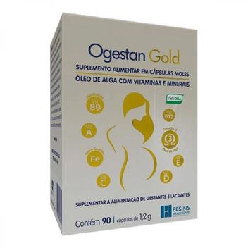 Ogestan Gold c/ 90 cápsulas - Besins - Vitaminas A-Z - Magazine Luiza