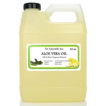 Óleo de Aloe Vera Dr Adorable 946 ml 100% puro natural orgânico - Óleo ...